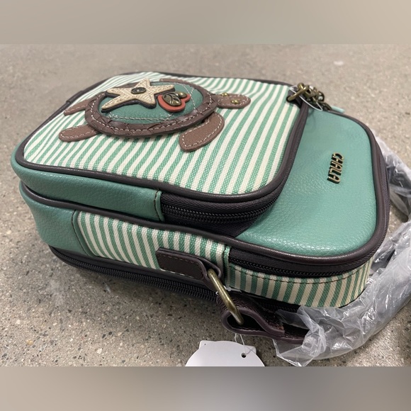 Chala | Bags | Nwt Chala Sea Turtle Crossbody Bag Purse Pebbled Leather ...